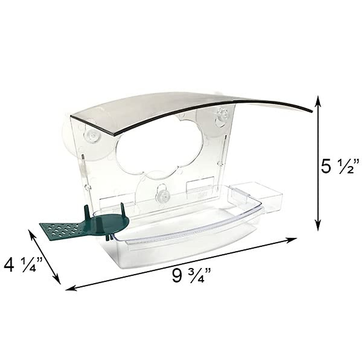 Audubon Mixed Treat Window Bird Feeders, Pack of 4