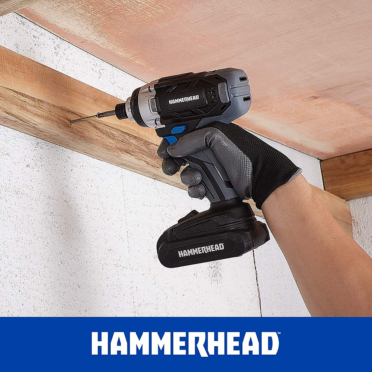 Hammerhead 20V Cordless 2-Tool Combo Kit: Drill and Impact Driver with 1.5Ah Battery and Charger - HCC2020