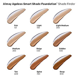 Almay Anti-Aging Foundation, Smart Shade Face Makeup with Hyaluronic Acid, Niacinamide, Vitamin C & E, Hypoallergenic-Fragrance Free, 200 Light Medium, 1 Fl Oz (Pack of 1)