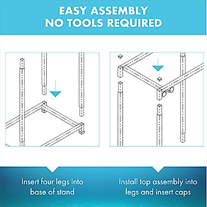 TitanEze 30 Gallon Double Aquarium Stand (2 Stands in 1), Fish Tank Stand, Bird Cage Stand, 38.5" W x 29" H x 13" D