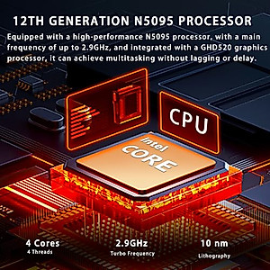 Morostron Win11 Laptop Computer, 15.6 Inch N5095 Quad core 16GB RAM 512G SSD, FHD 1920 * 1080 IPS Display Notebook PC, Backlit Keyboard, Finger Print Touch ID, AC WiFi,All-Metal Body