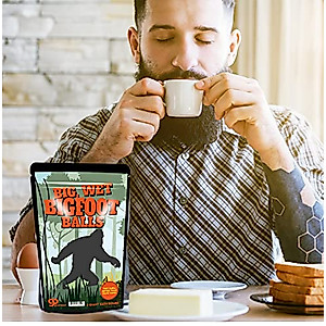 Big Wet Bigfoot Balls Bath Bombs - Funny Sasquatch Design - Cool Bath Bombs for Men - Giant Root Beer Bath Fizzers, Handcrafted in The USA, 2 Count