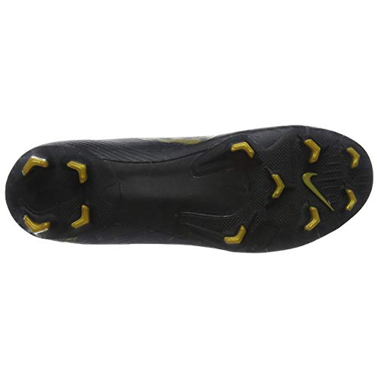 NIKE Men's Footbal Shoes, Black Black MTLC Vivid Gold 077, 9.5