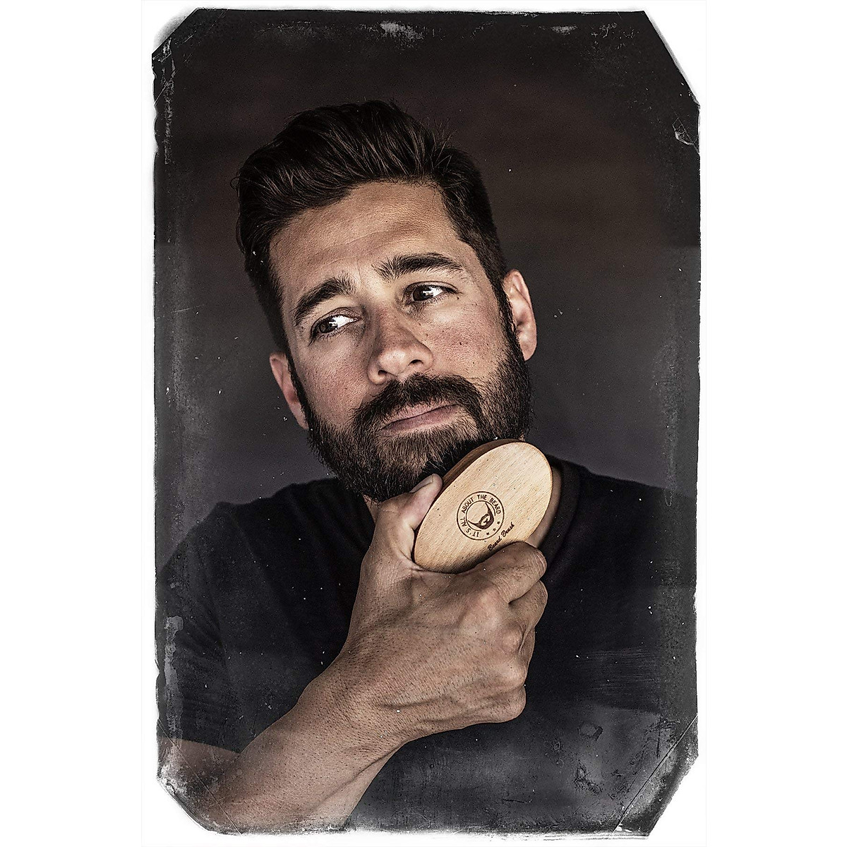 Best Premium Professional Beard & Brush Travel Gift Set Superior 100% Boar Bristle Brush Including Grooming Comb & Bonus Scissors Great For Trimming Beards Mustache or Goatee- It's All About The Beard