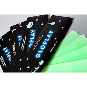 GLOPLAY Starry Night Series (48 pcs/Pack), Glow in The Dark Educational Wall Stickers, The Eco-Friendly and Brightest Wall Stickers for Ceiling, Bathtime, Bedroom, Party, Decor