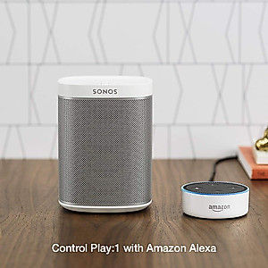 Sonos Play:1 Compact Wireless Speaker for Streaming Music. Compatible with Alexa. (White) (Renewed)