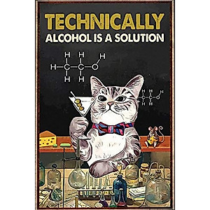 Wall Art Cat Bathroom Cat Stroking for Beginners Black and White Cat Art Wall Decor