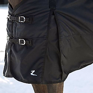 Horze Nevada 1200D Lightweight Waterproof Horse Turnout Rain Sheet (No Fill) - Black - 75 in