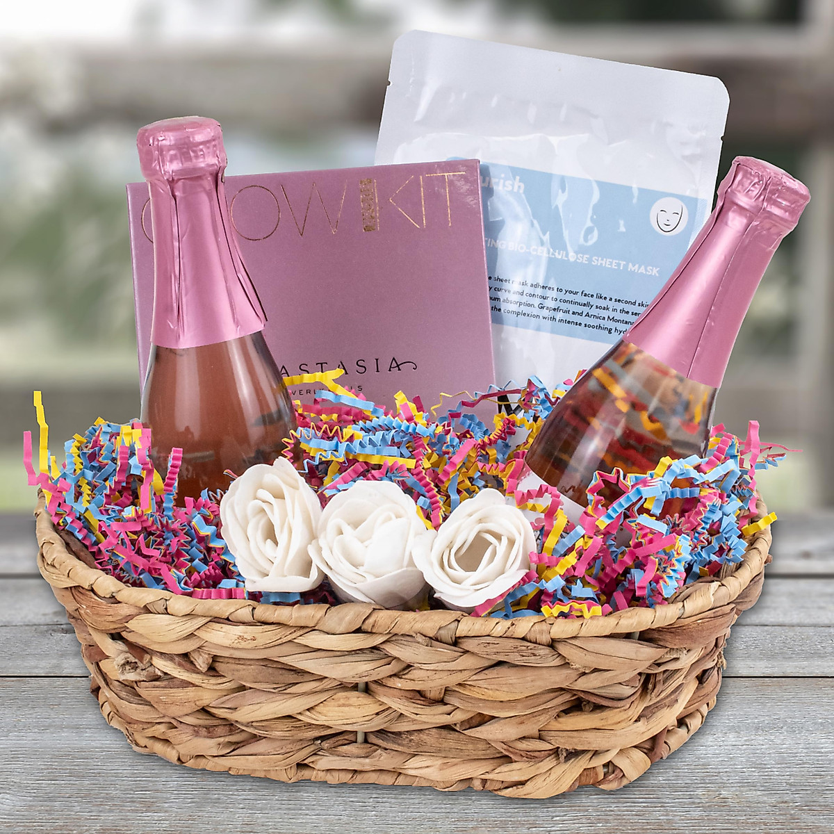 MagicWater Supply Crinkle Cut Paper Shred Filler (4 oz) for Gift Wrapping & Basket Filling - Fiesta