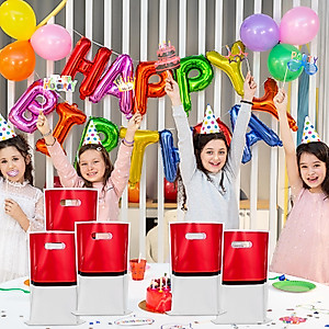 Haikole Candy Gift Bags 40 pcs cartoon Animation Party Gift Bags, Video Game Red Cartoon Ball Party Gift Bags,Cartoon Ball Bags Kids Adults Birthday Party Decorations (A-Red Cartoon), ax1011ktdz-1