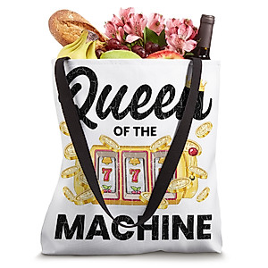 Queen Of Slot Machine Funny Casino Gambling Gambler Graphic Tote Bag