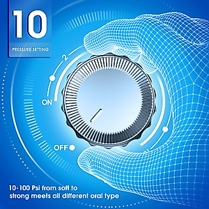 Electric Toothbrush and Water Flosser,600ML Oral Irrigator Water Flosser with 7 Jet Tips,10 Adjustable Water Pressure,Sonic Electric Toothbrush with 2 Brush Heads,5 Modes(White)