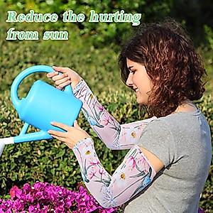 12 Pairs Gardening Arm Sleeves for Women Farm Summer Sun Protection Cooling Sleeves Flower Sleeves Farmers Sleeves Arm Covers for Men Work Running Sports Cycling Hiking