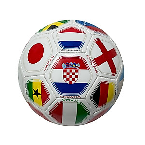 Icon Sports Country Flags Soccer Ball Size 5, World Club National Teams, Flag Soccer Ball #5