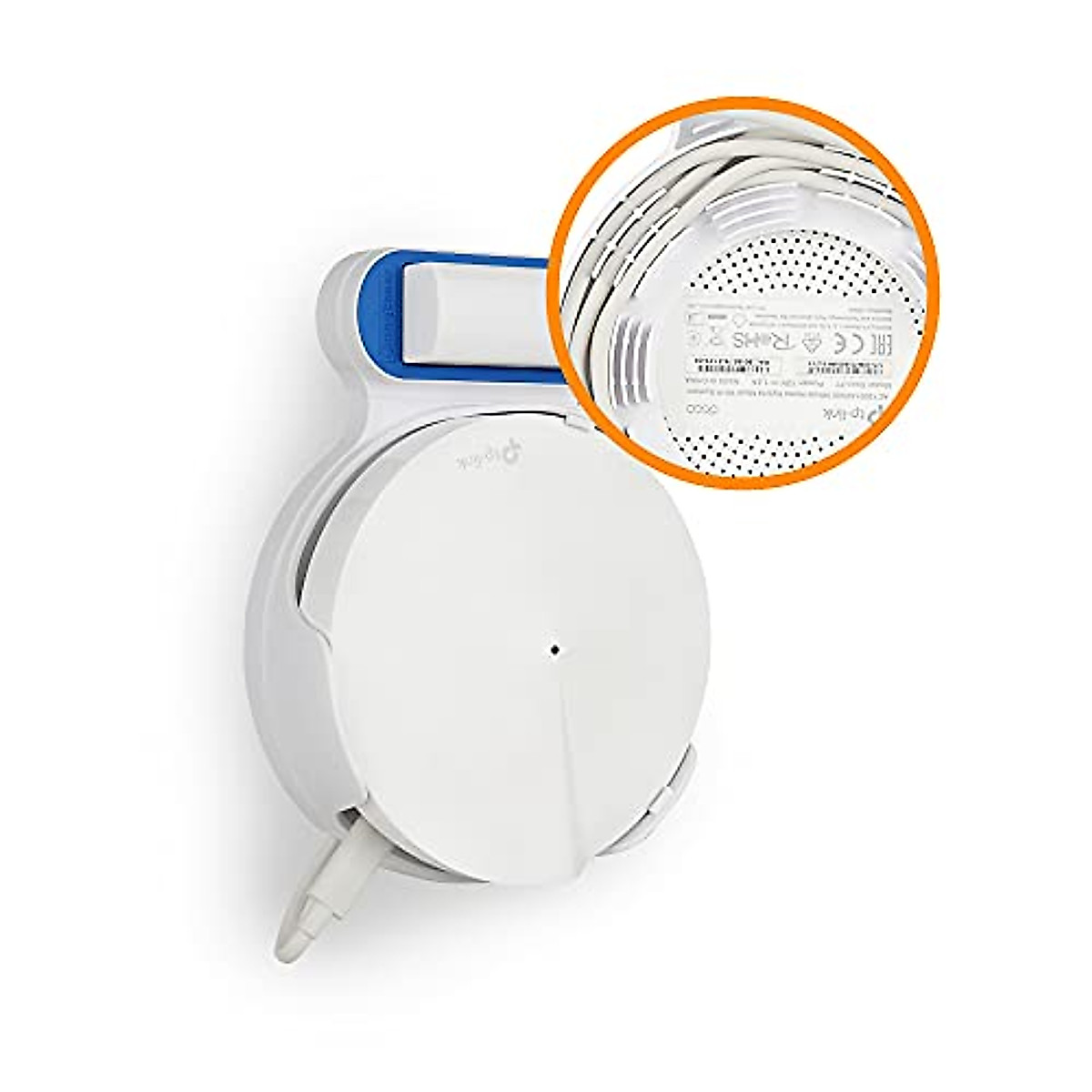 Bangcheer - Cable and Power Line Storage Boxes for WiFi Router, Easy-to-Install Deco Wall Mount Holder for Tp Link Deco M5, Blue