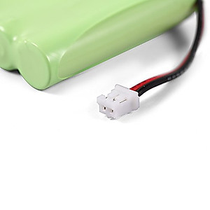 BAKTH 900mAh 3.6V Ni-MH Square-Hole Plug Battery for Motorola MBP33 MBP33S MBP33PU MBP35 MBP36 MBP36S MBP36PU MBP41 MBP43 Baby Monitor (Don't fit MBP33S MBP36 MBP36S with Round Hole Plug)