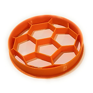 T3D Cookie Cutters Soccer Ball Cookie Cutter, Suitable for Cakes Biscuit and Fondant Cookie Mold for Homemade Treats, 3.50''x3.50''x0.55''