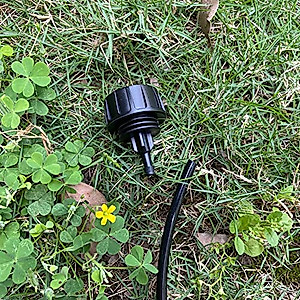 5 Pack 1/4 Inch Drip Irrigation Tubing to Faucet/Garden Hose Adapter, 1/4" Drip Irrigation Fitting Hose Connectors, Convert 3/4" Garden Hose to 1/4" Drip Tubing for Irrigation Kits