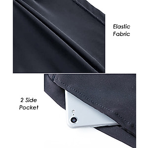 XinYangNi Men's Casual Lightweight Shorts Quick Dry Outdoor Hiking Fishing Travel Camping Shorts Navy US 39-40