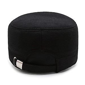 MRACSIY Mens Baseball Cap Winter Caps for Head Circumference 56-60cm (Black 11)