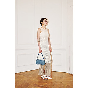 JW PEI Women's Eva Shoulder Handbag (Denim Weave)