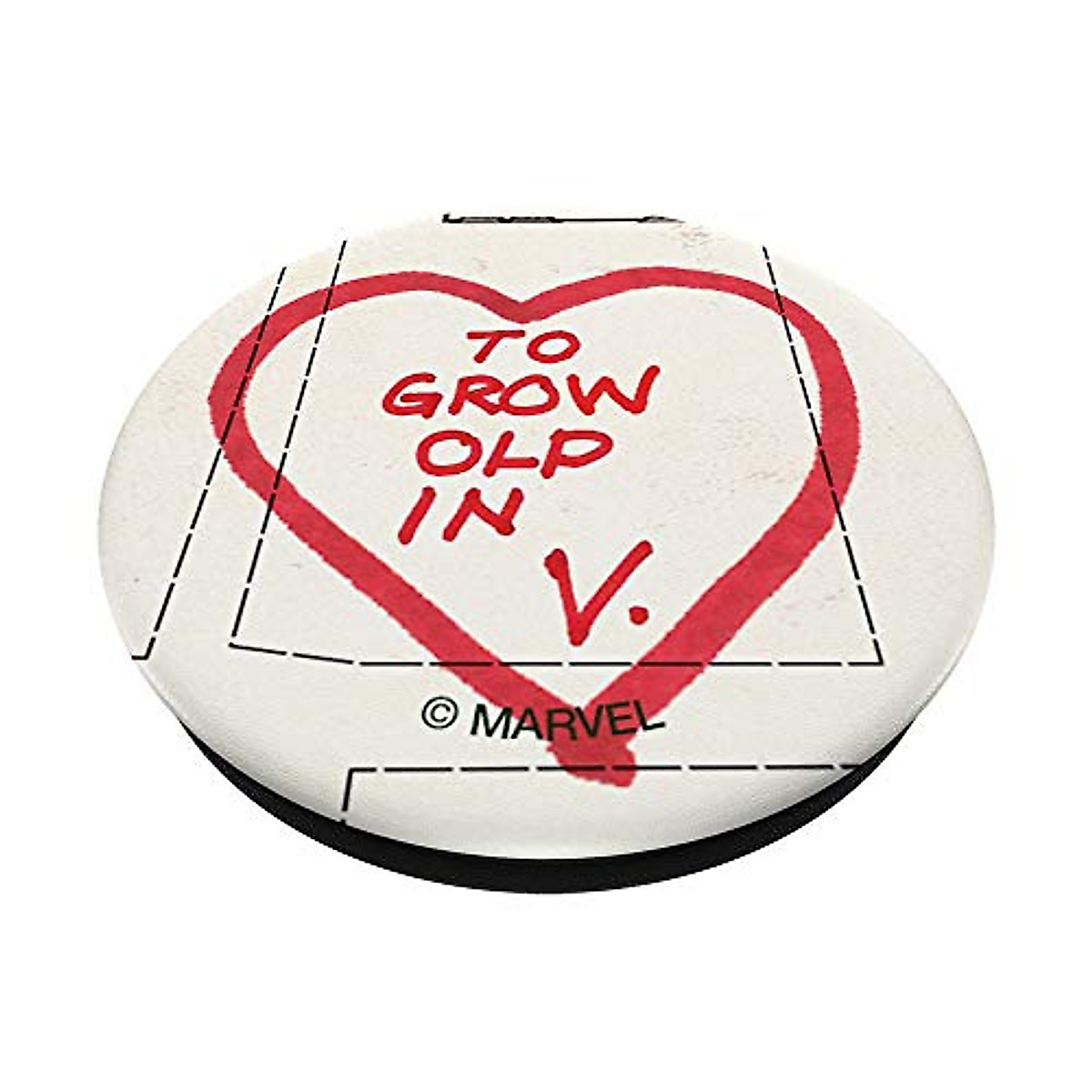 Marvel WandaVision Westview The Grow Old In Heart PopSockets PopGrip: Swappable Grip for Phones & Tablets