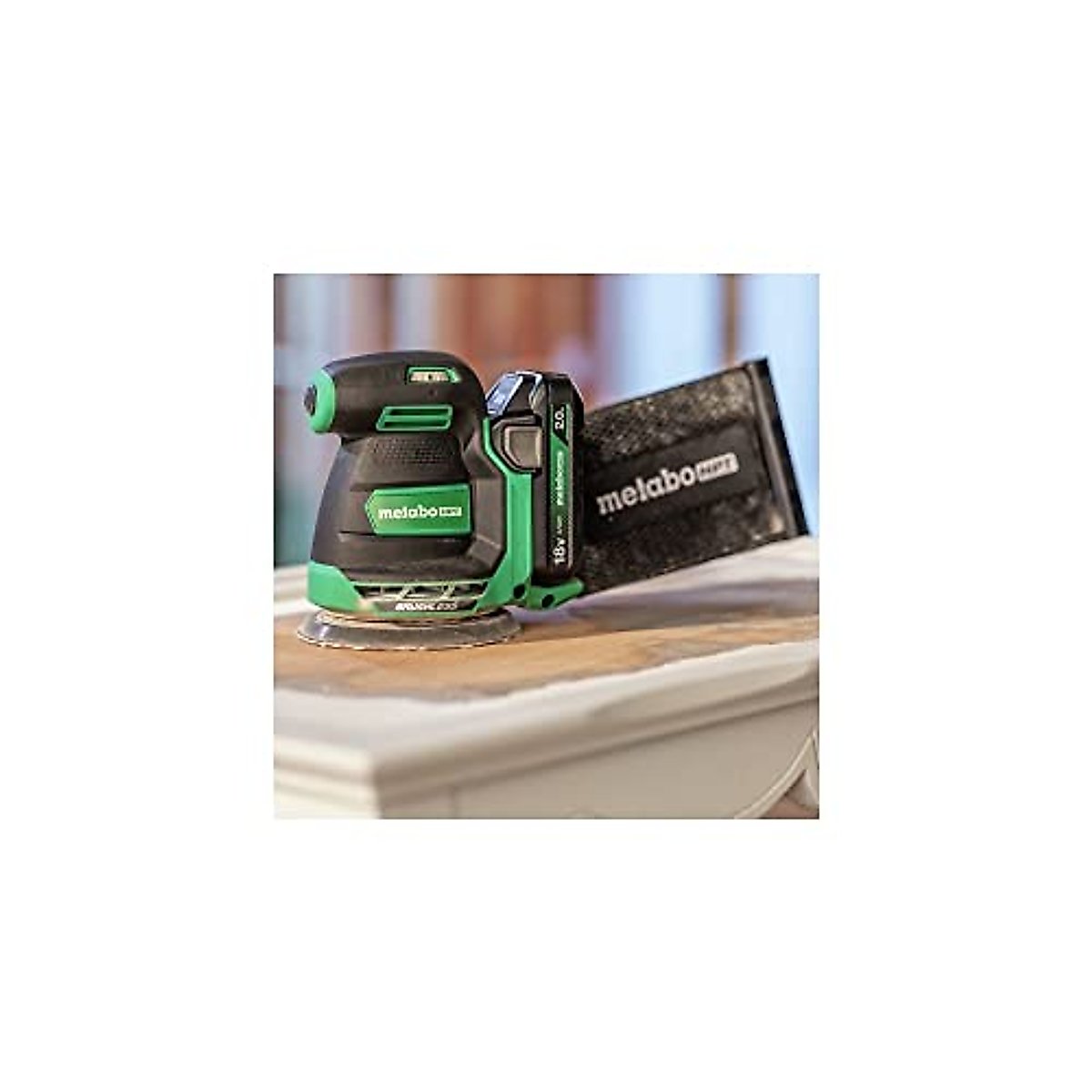 Metabo HPT 18V MultiVolt™ Cordless 5-Inch Random Orbit Sander | Tool Only - No Battery | Variable Speed | Brushless Motor | Electric Brake | SV1813DAQ4