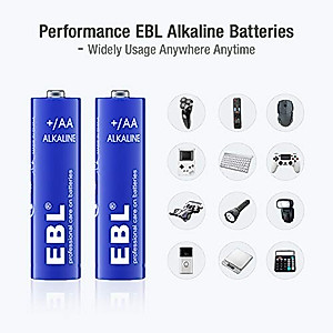 EBL AA Batteries 28 Pack, High Capacity 1.5V Double A Power Batteries Long Lasting Alkaline AA Battery Leak Proof Design