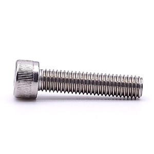 M5-0.8 x 45mm Socket Head Cap Screws Bolts, 304 Stainless Steel 18-8, Allen Socket Hex Drive, Full Thread, Coarse Thread, Bright Finish, 20 PCS