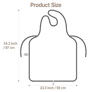 aijoo All-in-one Coverall Bib, Baby Feeding Bibs, Sleeveless Bib, BLW Bibs Covers baby and high chair (Violet Puppy)