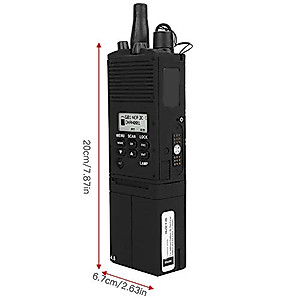Tbest Dummy 2 Way Radio case Cosplay Prop Tactics Faux walkie Talkie Durable Plastic Dummy Radio Walkie Prop