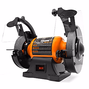 WEN BG4260 2.1-Amp 6-Inch Single Speed Bench Grinder, Orange,black