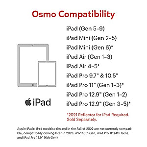 Osmo-Little Genius Starter Kit for iPad + Early Math Adventure-6 Educational Learning Games Ages 3-5-Counting, Shapes,Phonics & Creativity-STEM Toy Gifts-Kids(Osmo iPad Base Included-Amazon Exclusive)