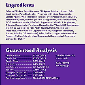 Halo Holistic Adult Dog Grain Free Cage-Free Chicken & Sweet Potato Recipe 21 lb Bag