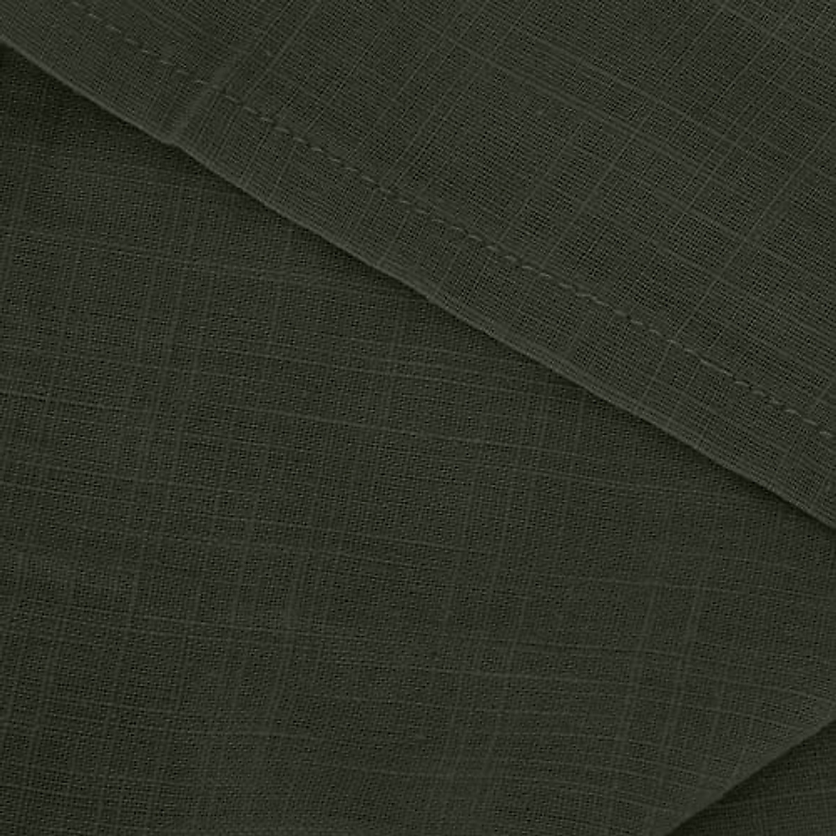 Womens Cotton Linen Button Down Shirt 2023 Casual Long Sleeve Solid Color Shirts Loose Work Tops with Pockets Army Green