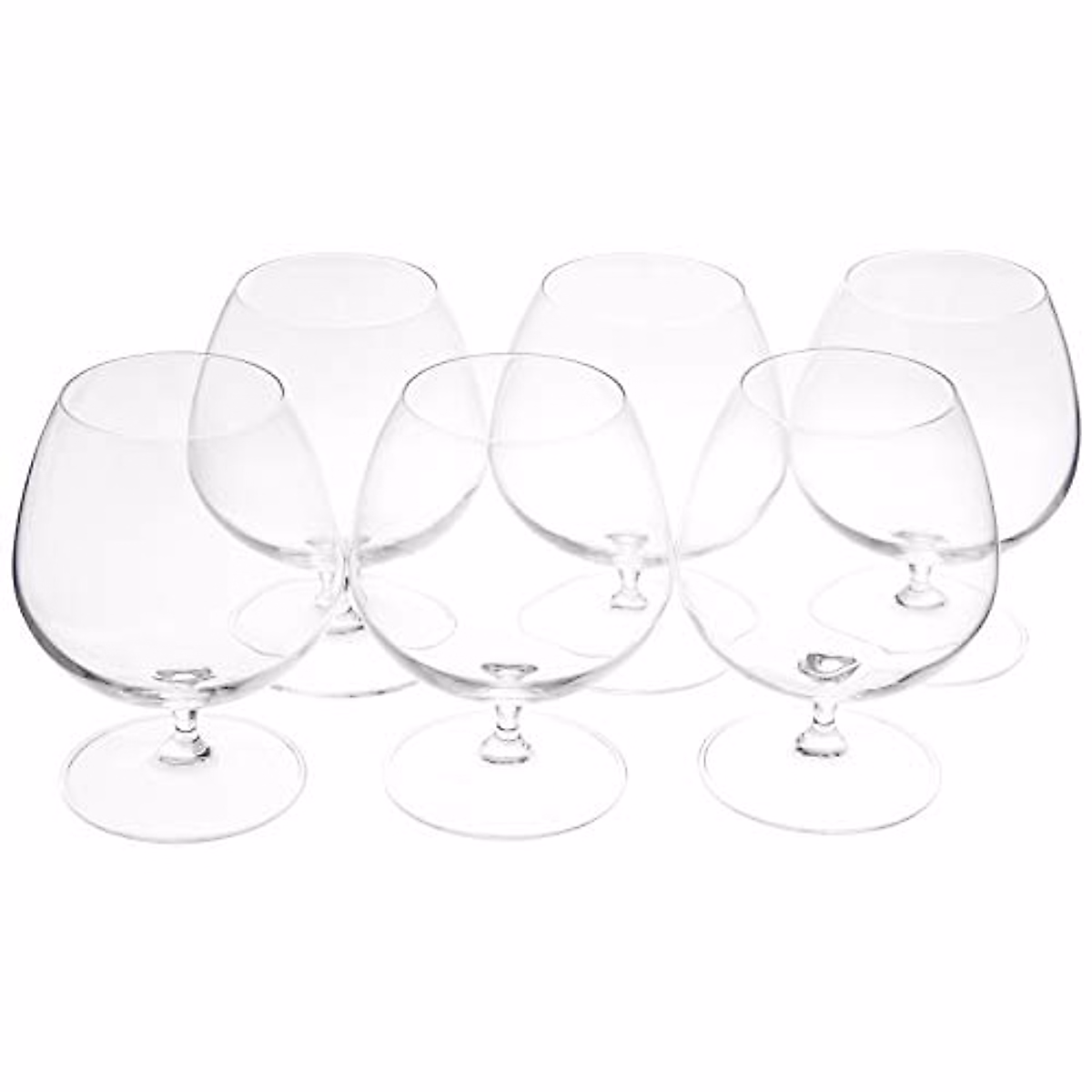 Luigi Bormioli Vinoteque 15.75 oz Cognac/Brandy Glasses, Set of 6, Clear
