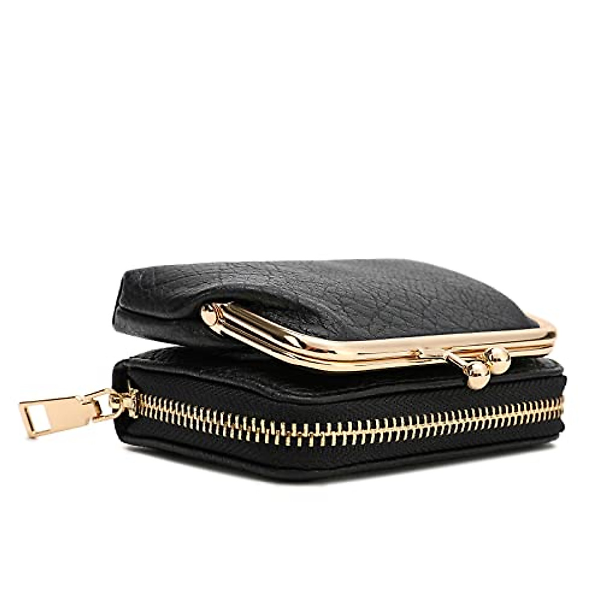 2 in 1 Change Purse Wallet,Credit Card Holder with Cion Purse for Women,Cute Pouch for Gril with Blocking Case, Minimalist Design with Zipper Clasp for Bag or Drawer Organize…