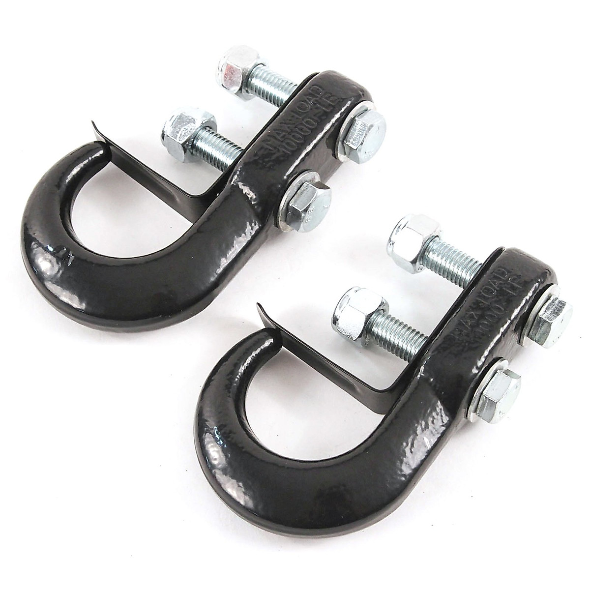 Red Hound Auto 2 Universal Recovery Tow Hooks Compatible with Jeep Ford Dodge Chevrolet GMC Toyota Pickup Truck