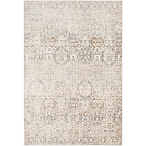 Mark&Day Area Rugs, 5x7 Geelbroek Traditional Tan/Ivory Area Rug, Beige Grey Black Carpet for Living Room, Bedroom or Kitchen (5'3" x 7'3")