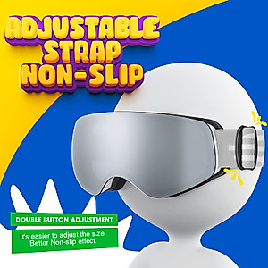 EasYoung Kids Ski Goggles, Kids Snowboard Goggles for Boys Girls Age 3-14, Kids Snowboarding Goggles