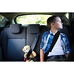 MIRKOO Car Seat Belt Cover Pad, 4-Pack Soft Car Safety Seat Belt Strap Shoulder Pad for Adults and Children, Suitable for Car Seat Belt, Backpack, Shoulder Bag, Laptop Computer Bag(4-Black)