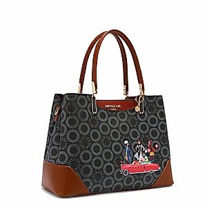 Nicole Lee Small World Satchel (SMALL WORLD (BLACK))