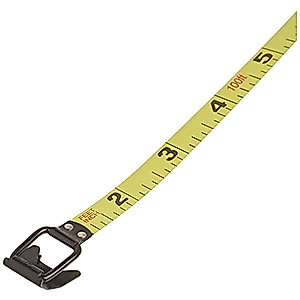 DEWALT Tape Measure, 100-Foot, Self-Lock, Solid Chrome Finish, Rubber Grip (DWHT34036L)