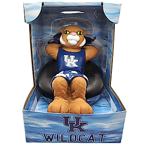 Rubber Tubbers Kentucky Wildcats (The Wildcat) Collegiate Bathtub Toys - Officially Licensed NCAA Team Mascots, Authentic Sports Memorabilia, Novelty Rubber Ducks (University of Kentucky)