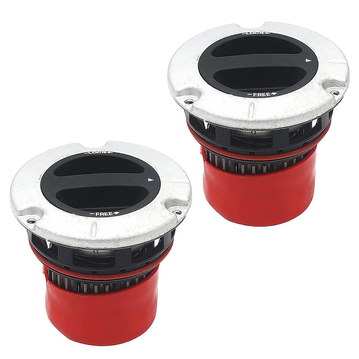 TUNTUN 4WD 4x4 Locking Hub Front Wheel Manual Locking Hubs Axle Link Assembly Fit for Ford F250 F350 F450 F550 Super Duty 2005-2018, Replace BC3Z-3B396-B 600-220 BC3Z3B396B (2PC)