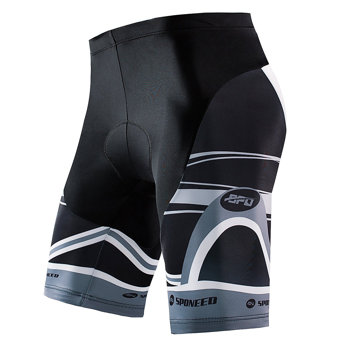 Padded Bike Shorts Men's Cycle Underwear with Padding Bicycle Pants Pockets-Free US XXL Gray Multi