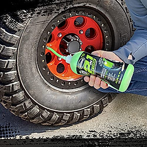 Slime 10194 Tire and Tube Sealant, Puncture Repair, 2-in-1, Prevent and Repair Flat Tires, for ATVs, UTVs, Lawn Mowers, Tractors, Trailers, Eco-Friendly, 32oz bottle