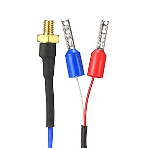 uxcell Thermocouple K Type, 0-260C M4 Screw Temperature Sensor Probe 0.4ft for 3D Printer