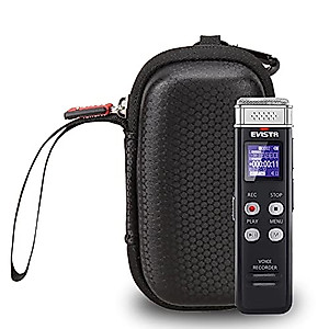 Mchoi Hard Portable Travel Case for Sony ICD-UX570 / EVISTR 16GB Digital Voice Recorder, Case Only
