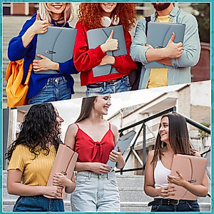 Harloon 2 Pack 24 Pockets Expanding File Folder with Cover Labels, Expanding File Organizer with Expandable Cover, Desktop Folders Letter A4 Paper Document Storage Organizer (Light Blue, Dark Pink)